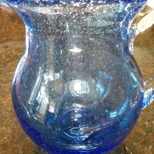 Dining | Blue Mexican Hand Blown Margarita Pitcher | Poshmark
